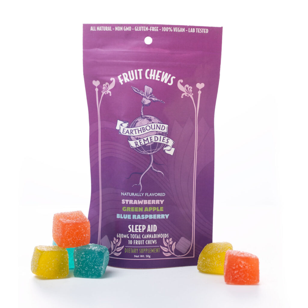 Fruit Chew Gummies - Sleep Aid - Mixed Spectrum - CBD, CBG & CBN (600mg ...